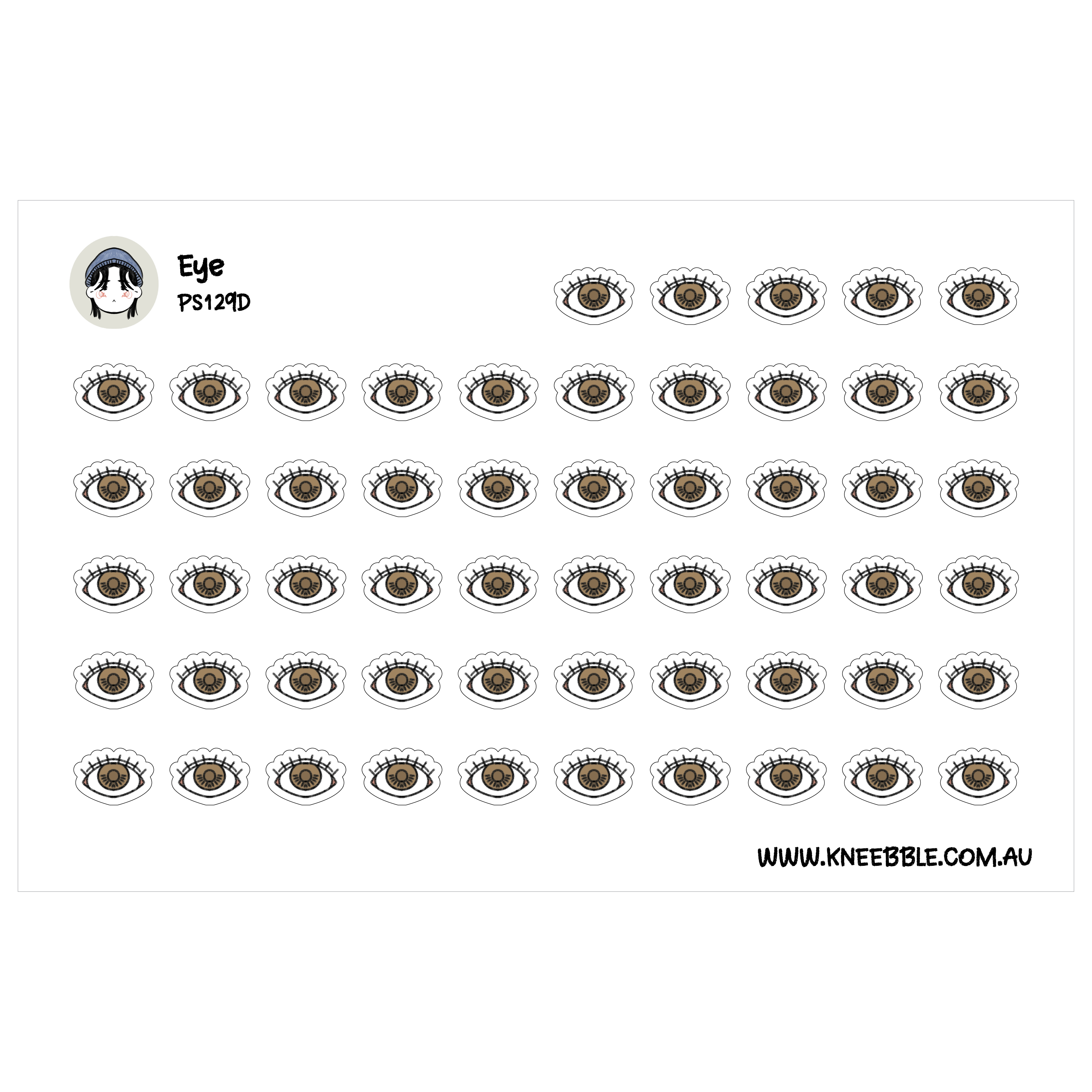 Eye Planner Stickers - Vision Care Stickers With Eyeball Design ...