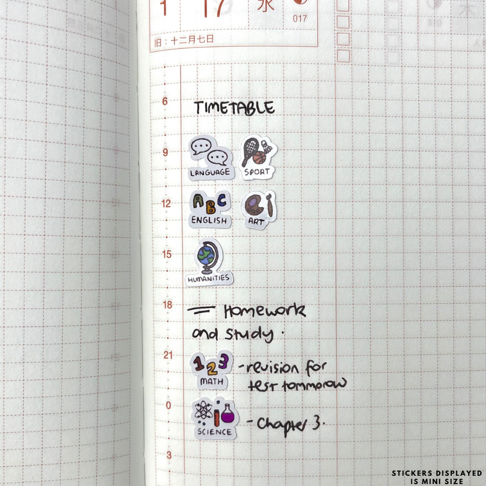 Humanities Planner Stickers – Kneebble