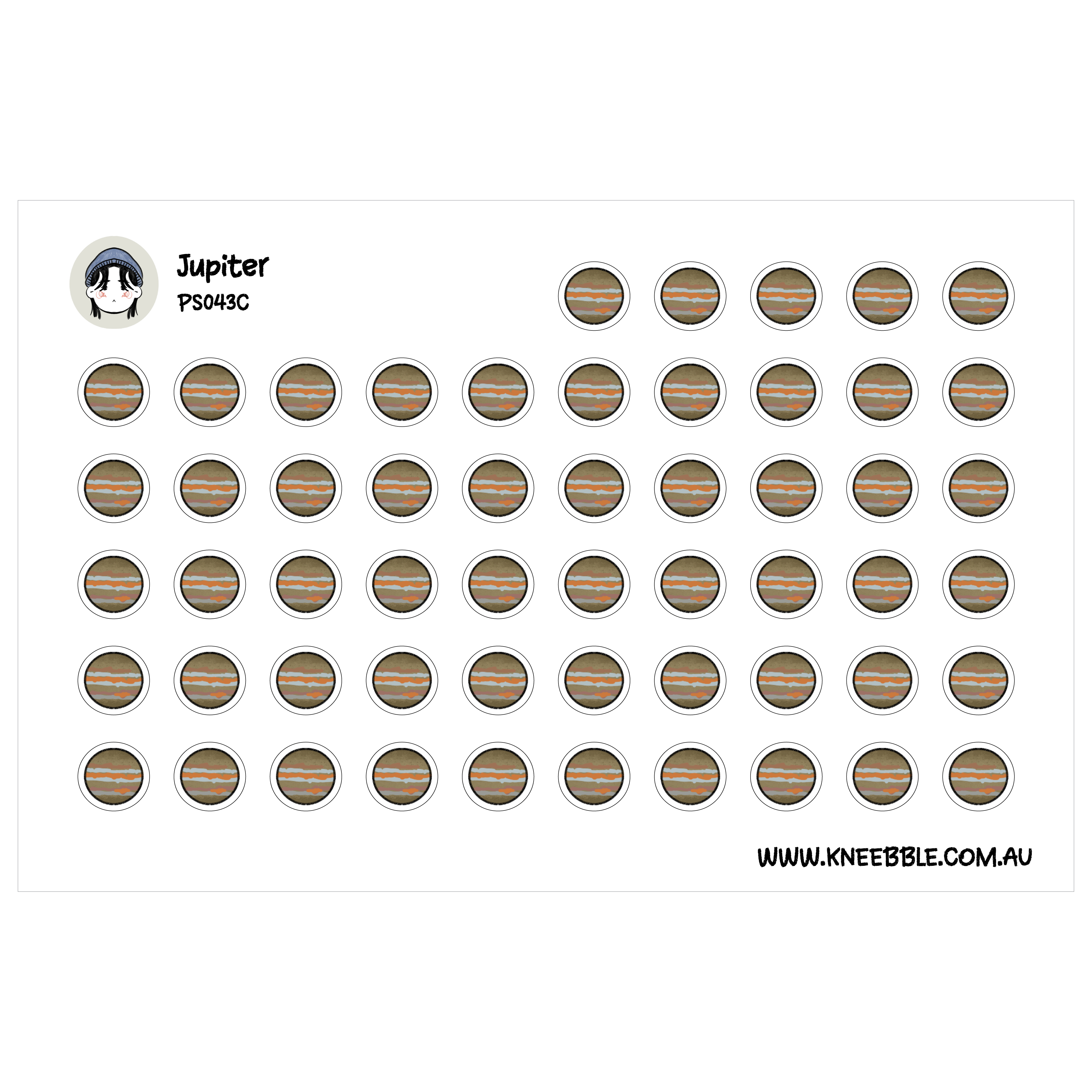 Jupiter Planner Stickers - Unique Planet Planner Stickers for Goal ...