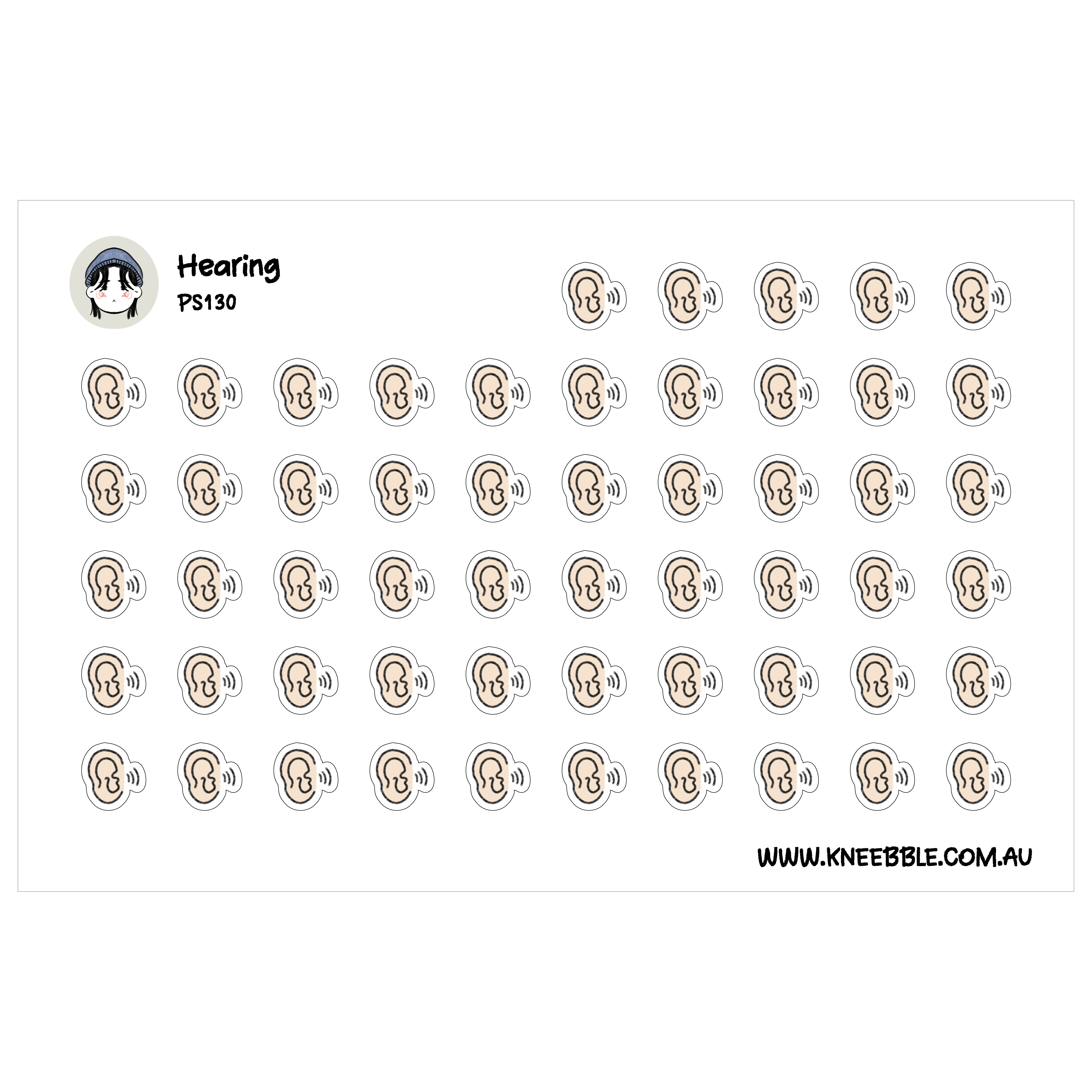 Hearing Planner Stickers | Hearing Care Tracker & Audiologist Planner ...