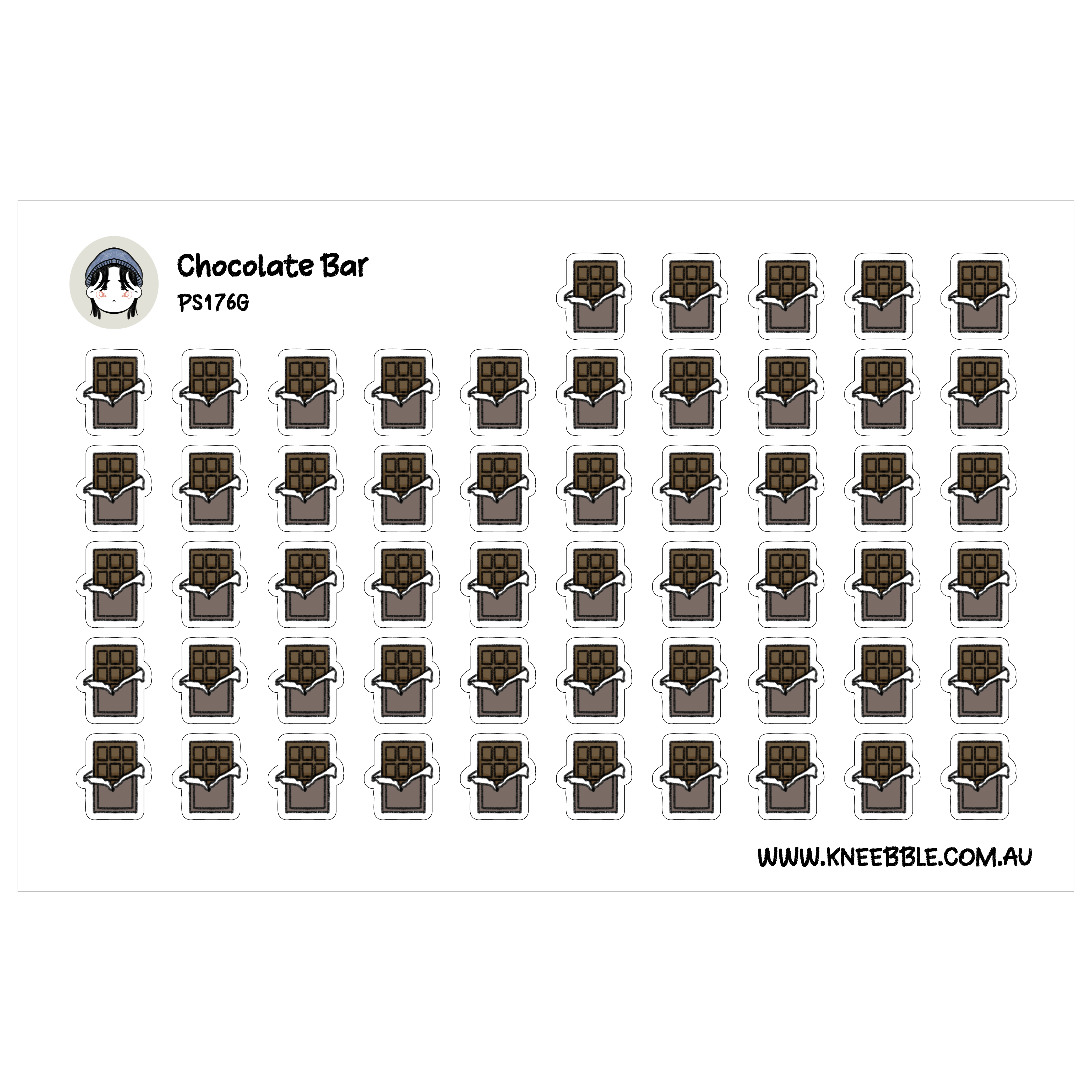 Chocolate Bar Stickers – Planner Decorative Labels for Food Events ...