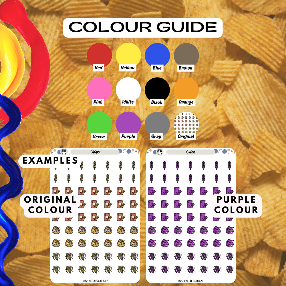 Chips Planner Stickers – Kneebble