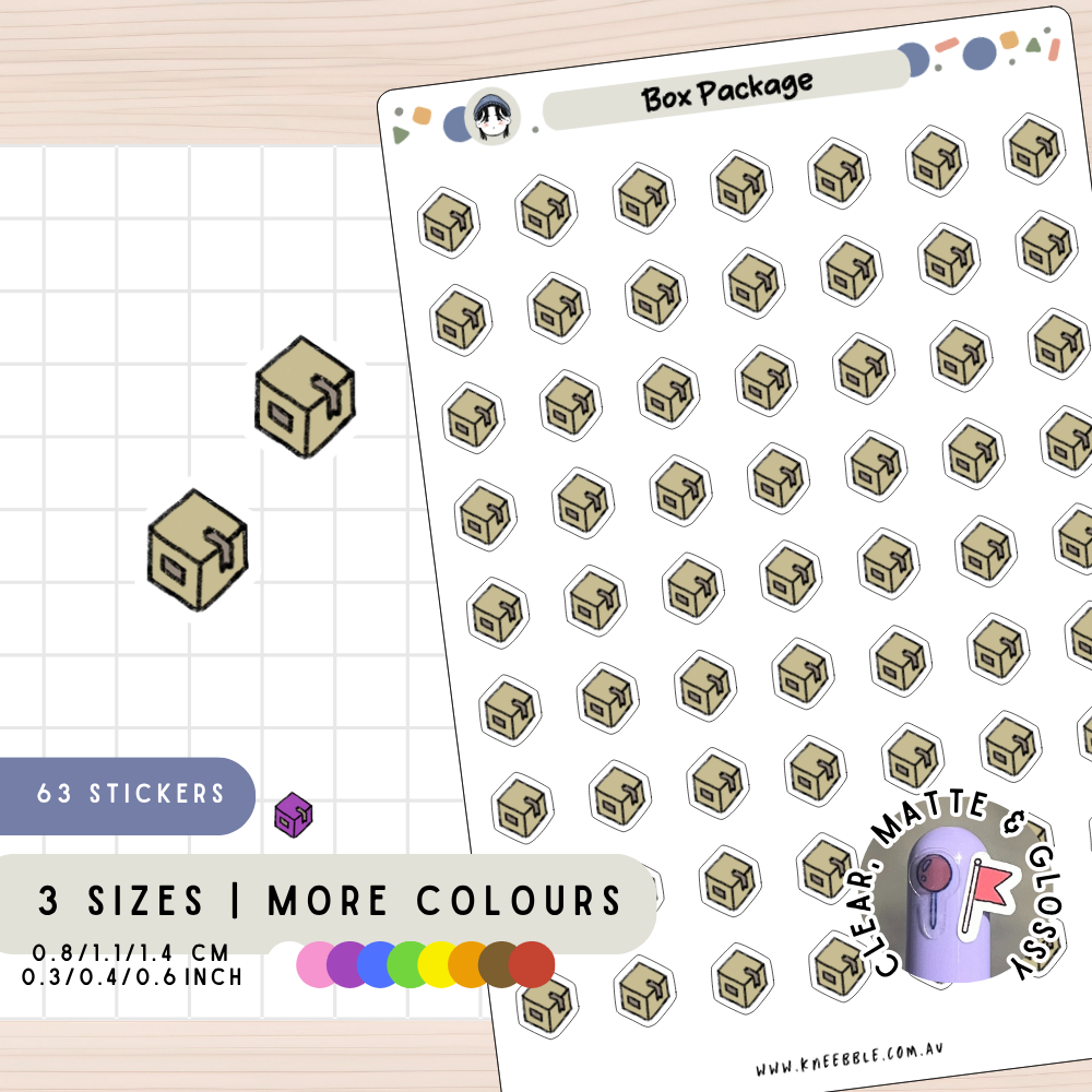 Box Package Planner Stickers – Kneebble