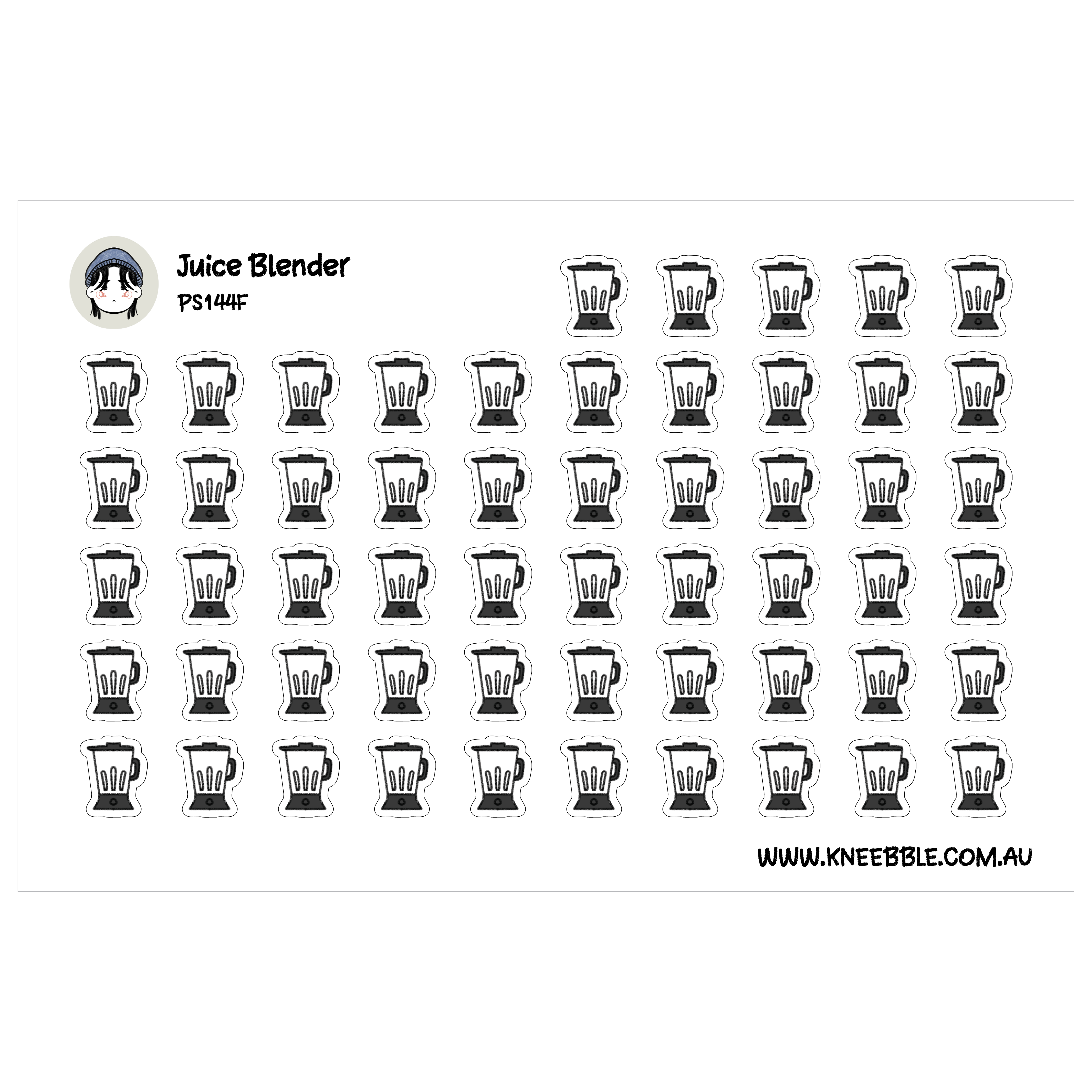 Smoothie Blender Stickers – Drink Planner & Kitchen Appliance Decals ...