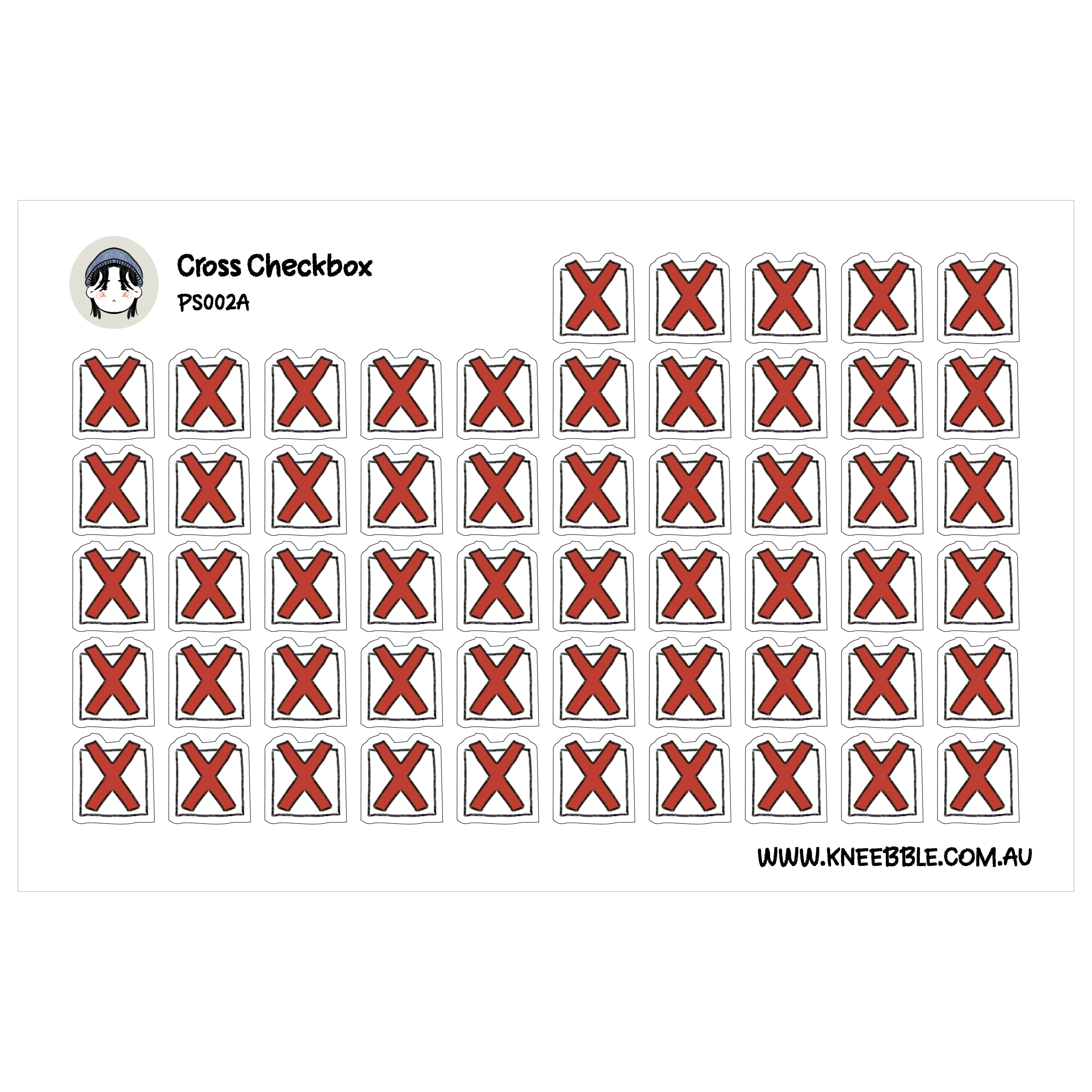 Cross Check Box Stickers – Planner Decorative To Do List Task Tracker ...