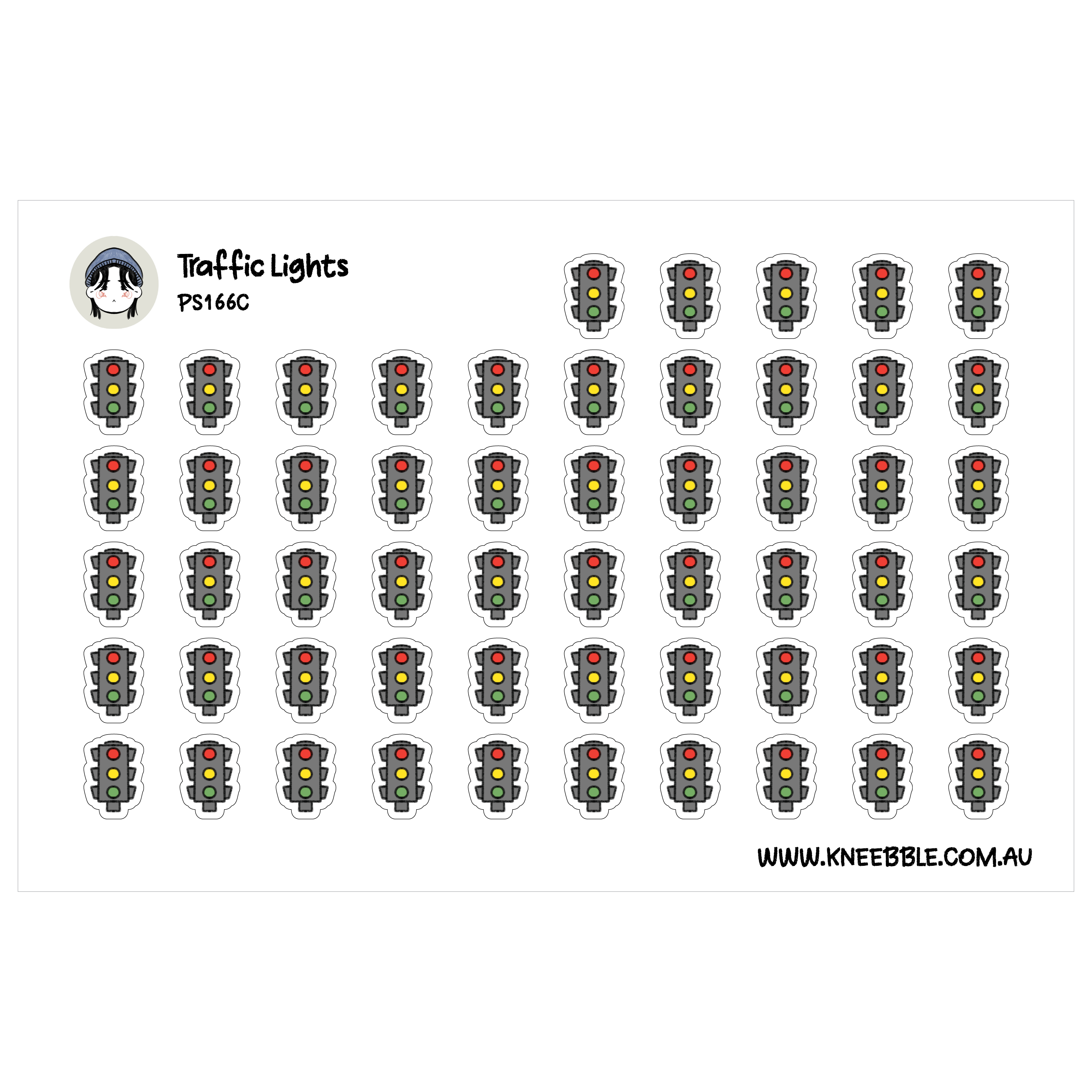 Traffic Lights Stickers – Decorative Planner Stickers for Driving ...