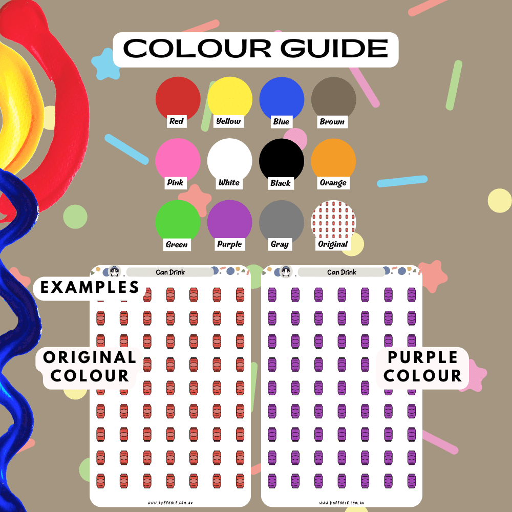 Soft Drink Can Planner Stickers – Kneebble