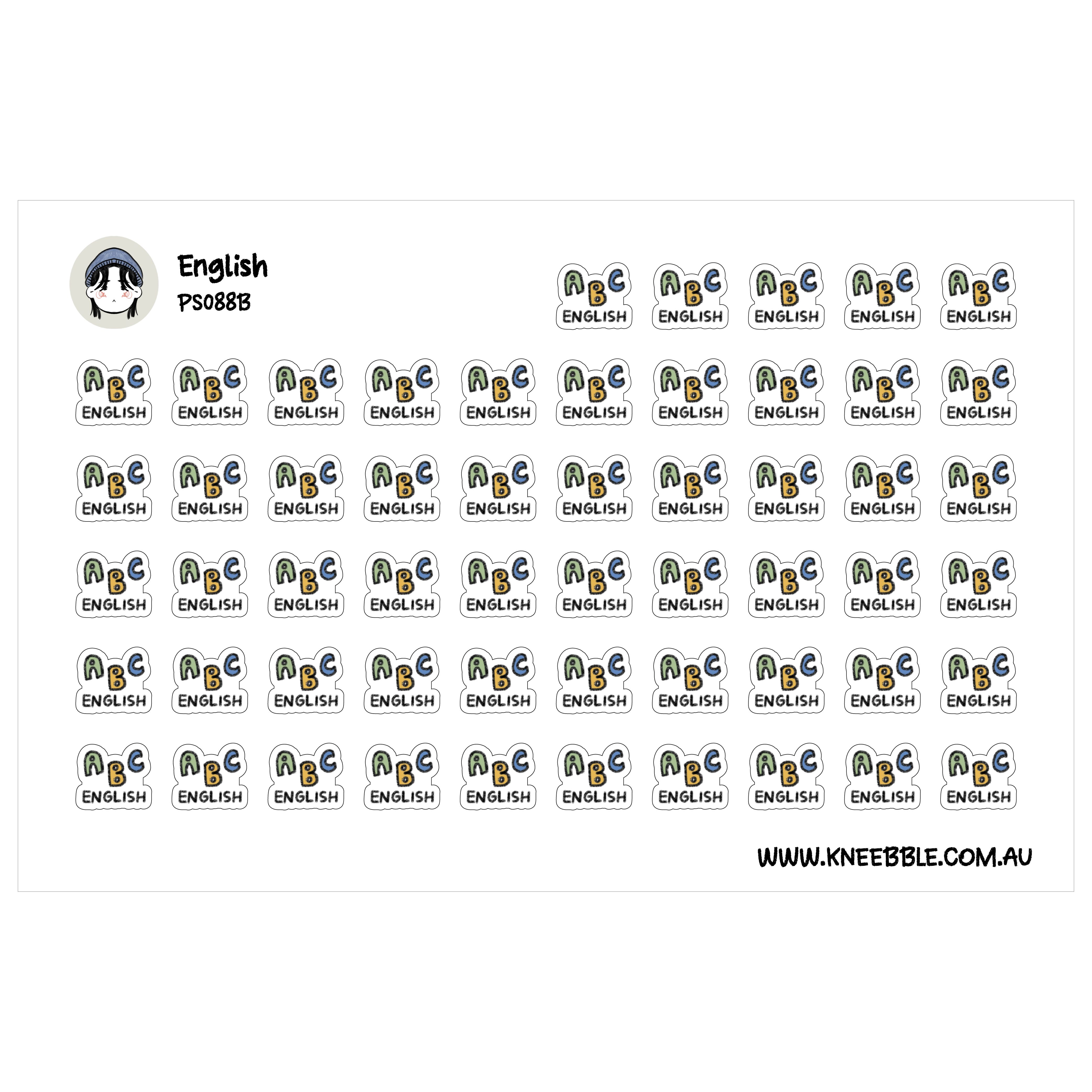 English Planner Stickers – Study Tools to Organize Schedule & Boost Mo ...
