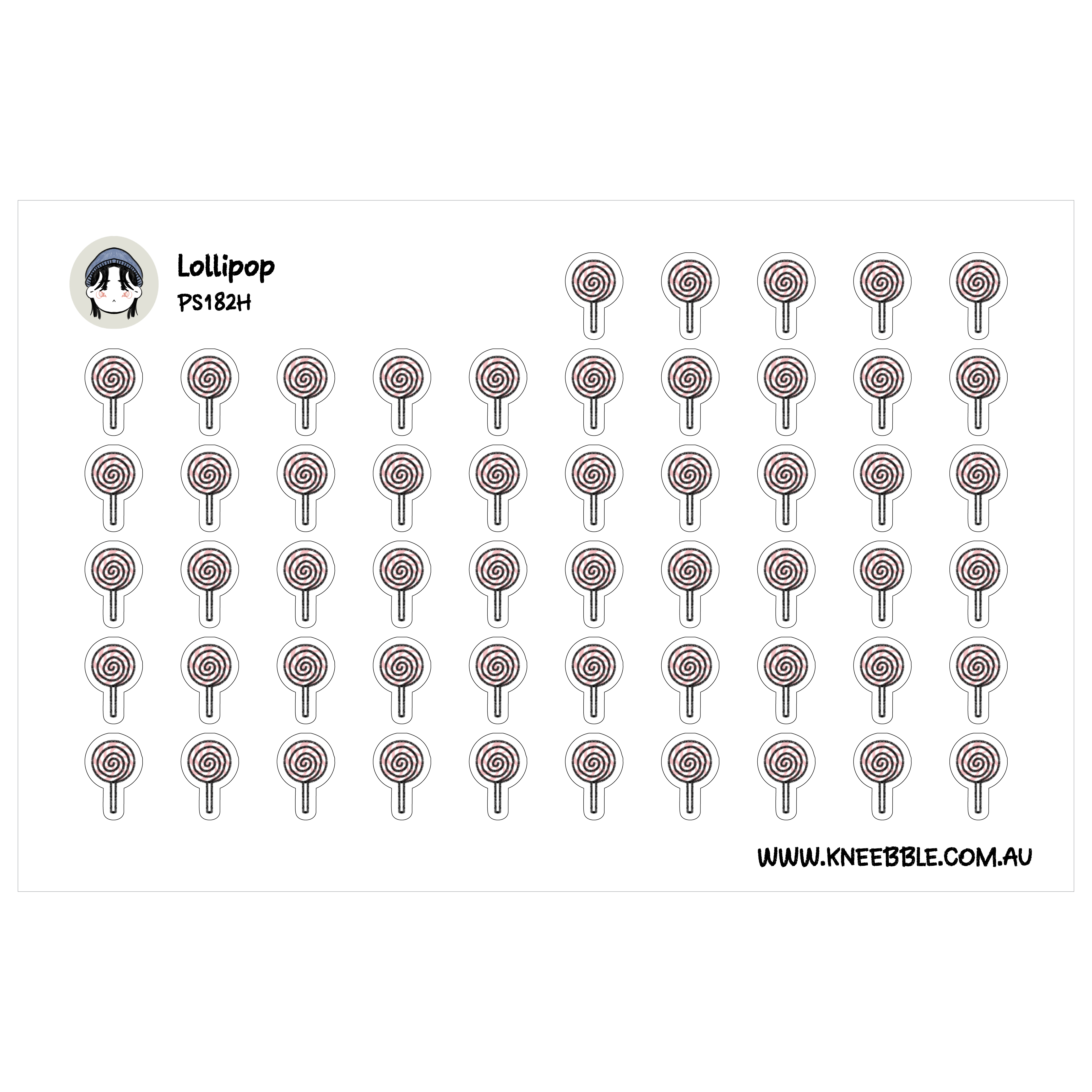 Lollipop Candy Stickers – Sweet Planner Decals | Pink Aesthetic ...