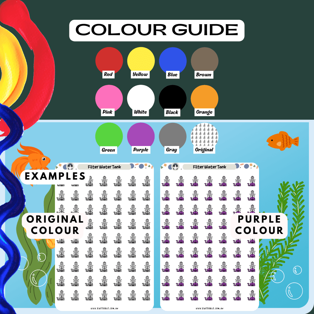 Filter Water Tank Maintenance Planner Stickers – Kneebble
