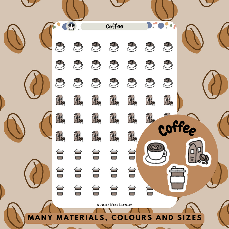 Kneebble: Handmade Mini Planner Stickers
