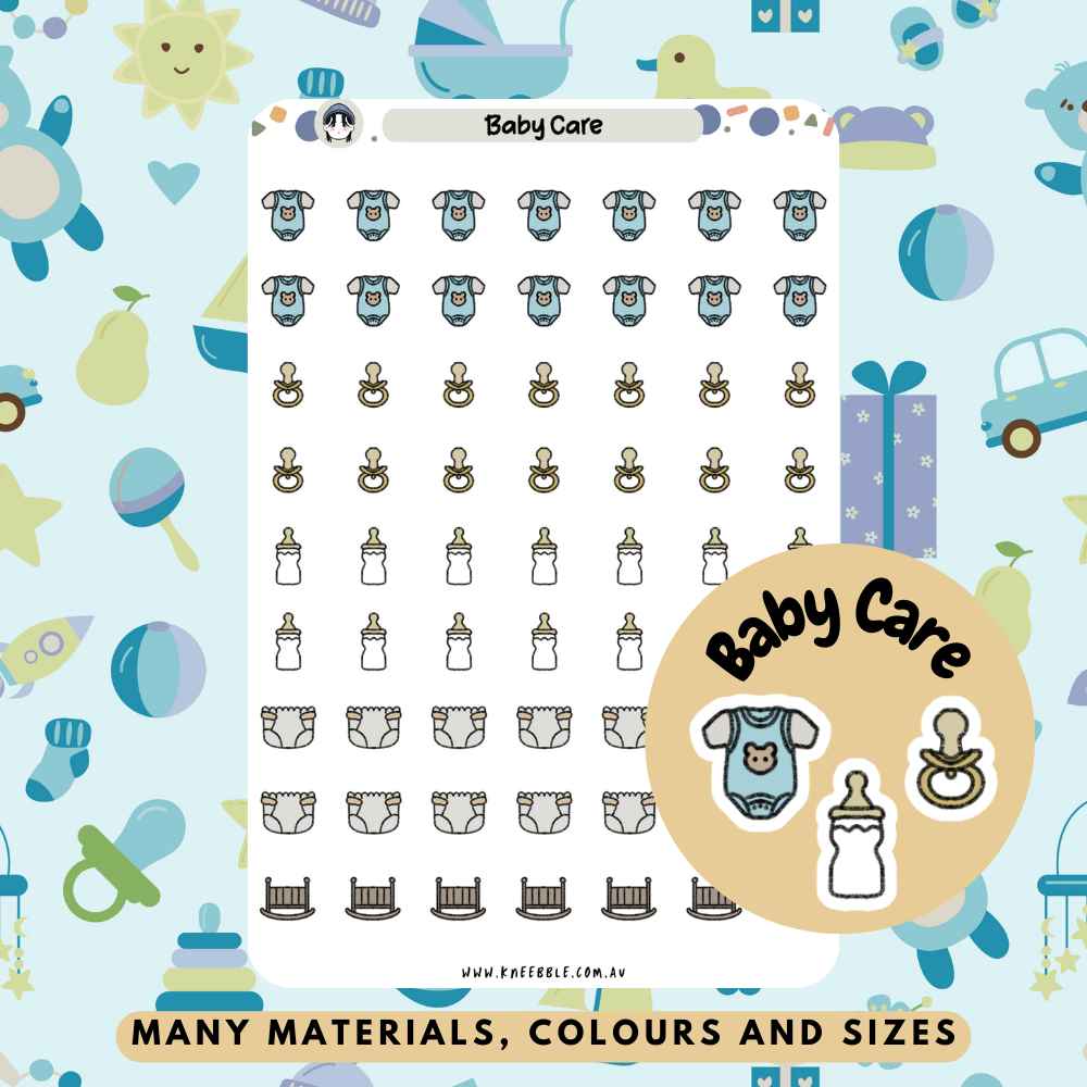 Kneebble: Handmade Mini Planner Stickers