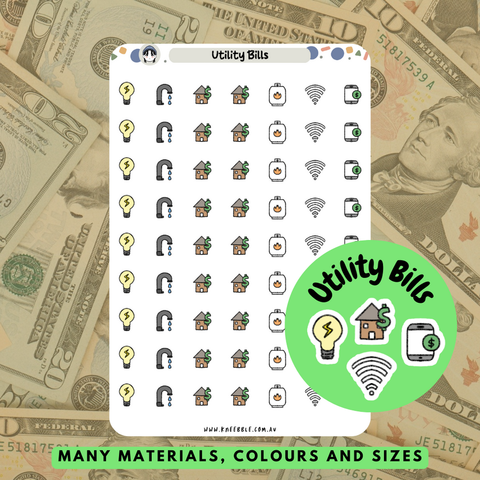 Kneebble: Handmade Mini Planner Stickers